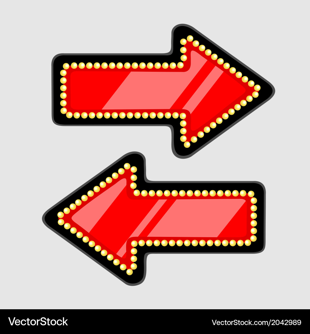 Bright arrow Royalty Free Vector Image - VectorStock