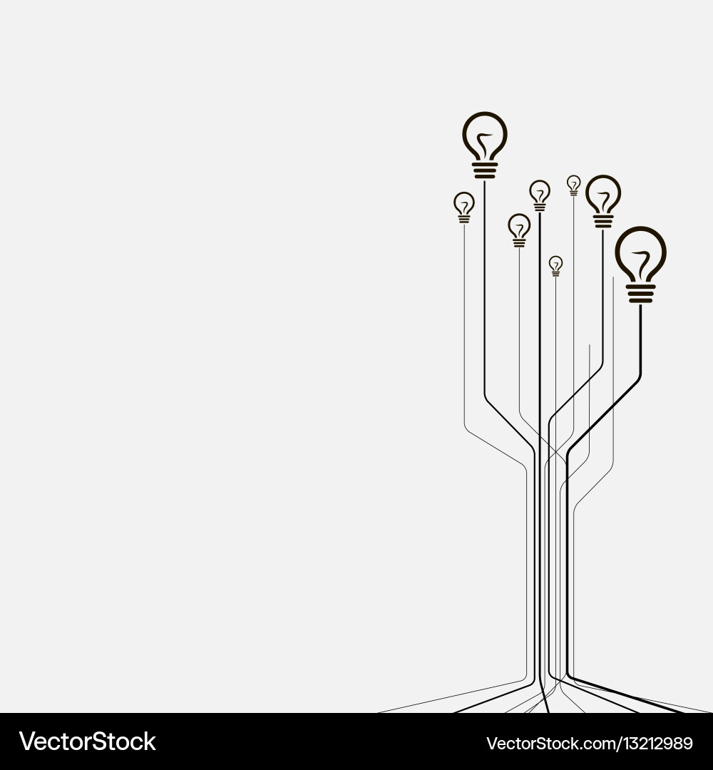 Electric Lightbulb Background Royalty Free Vector Image