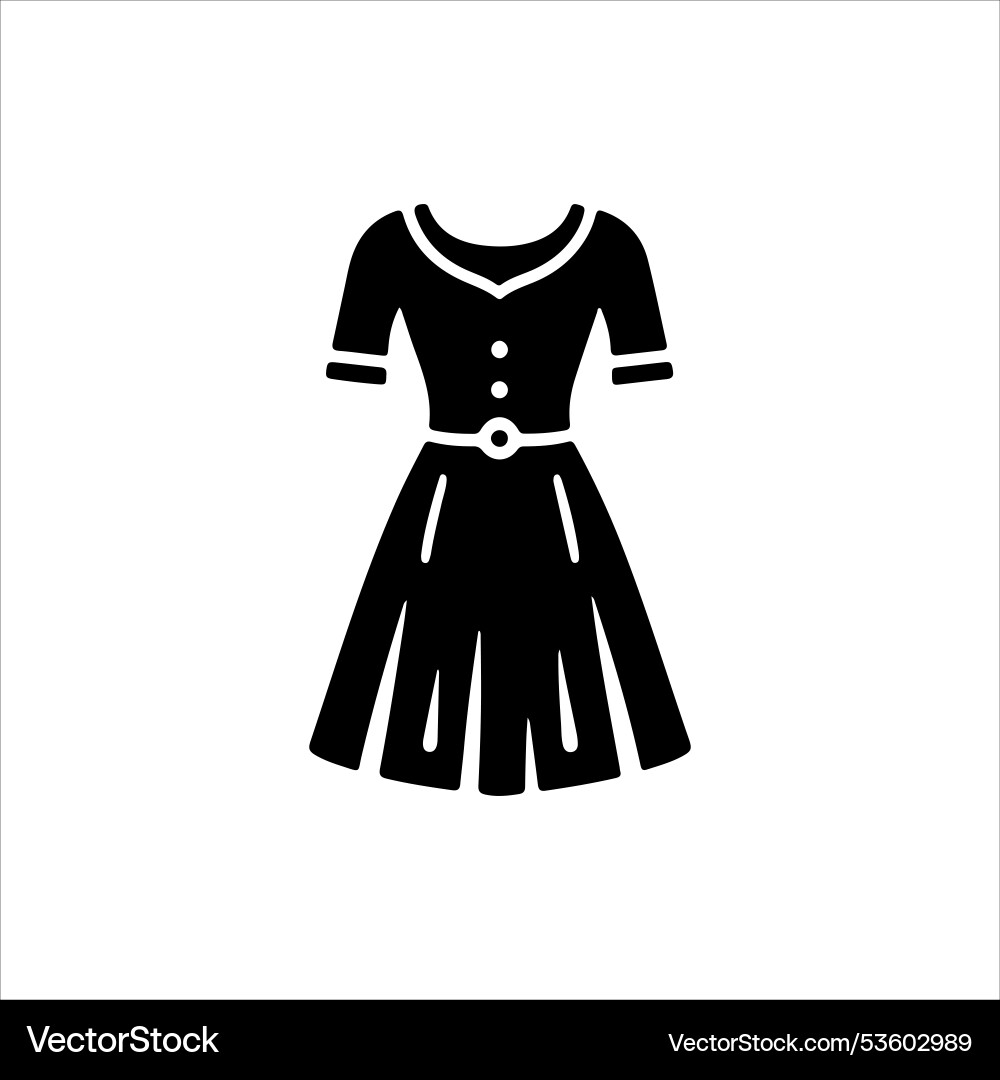 Frock logo icon arts and design Royalty Free Vector Image