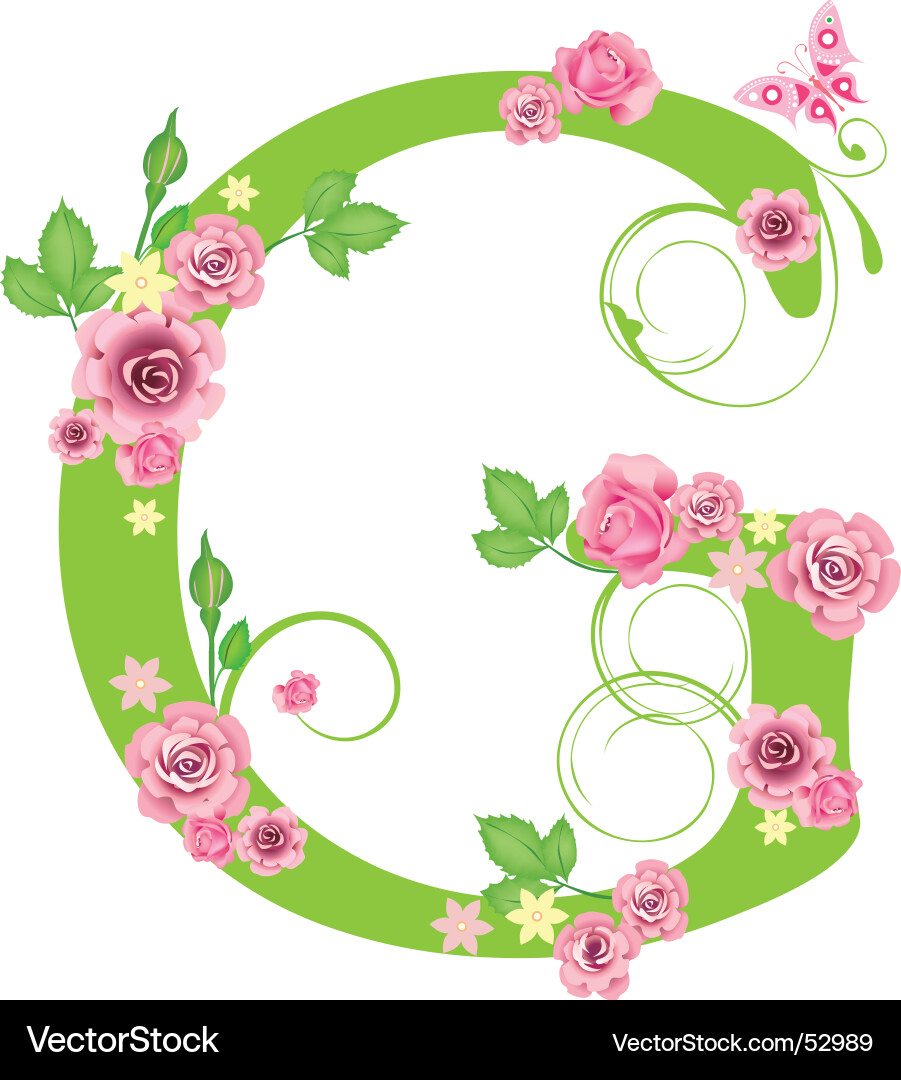 G Royalty Free Vector Image - VectorStock