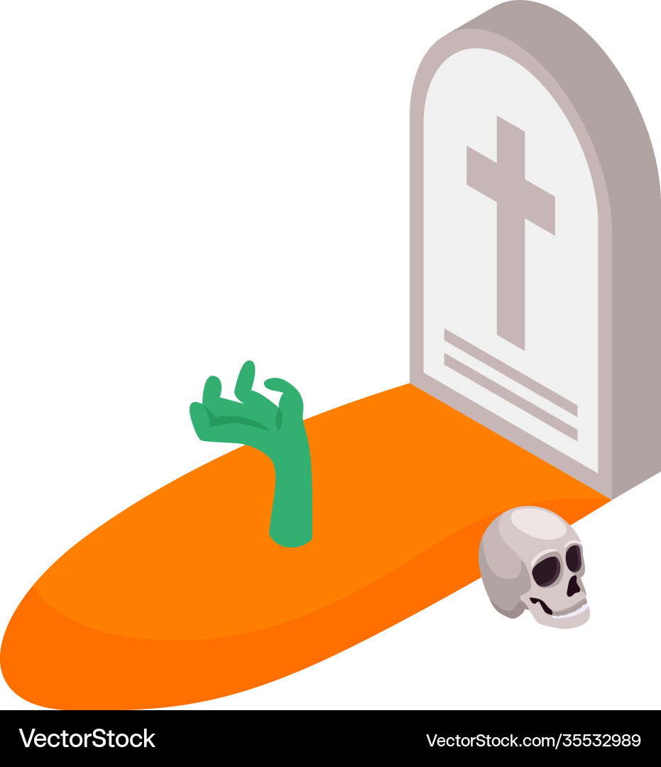 Rising from dead composition Royalty Free Vector Image