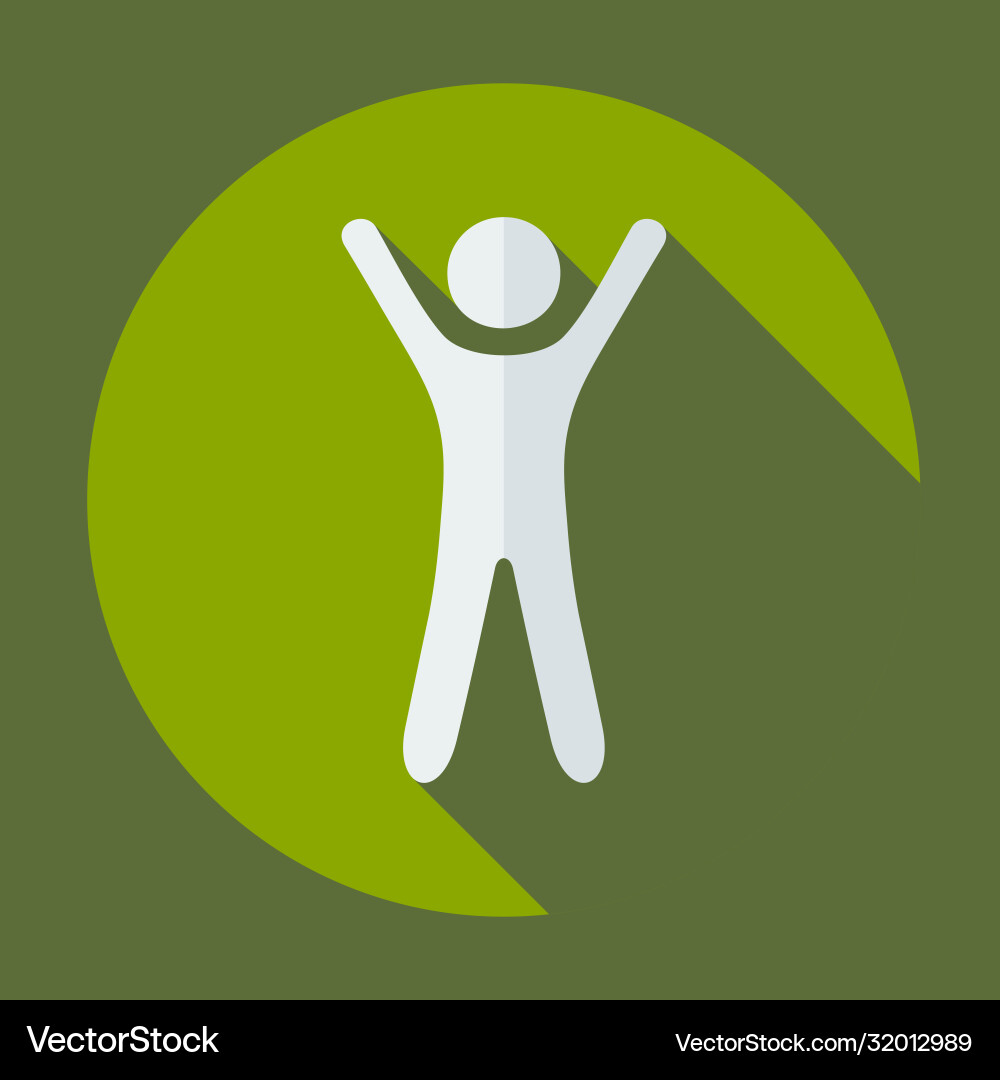 Stick figure human silhouette Royalty Free Vector Image