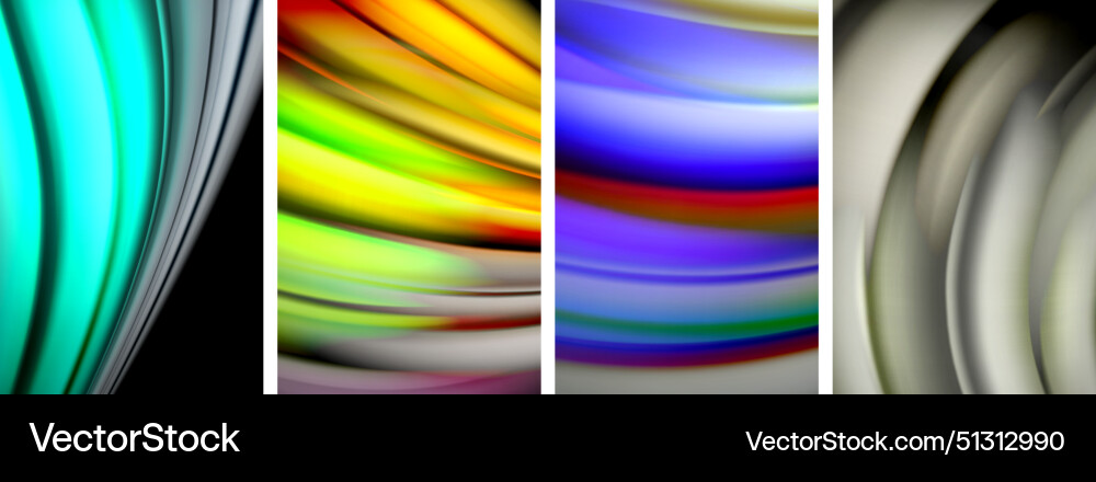 Blurred color line backgrounds Royalty Free Vector Image