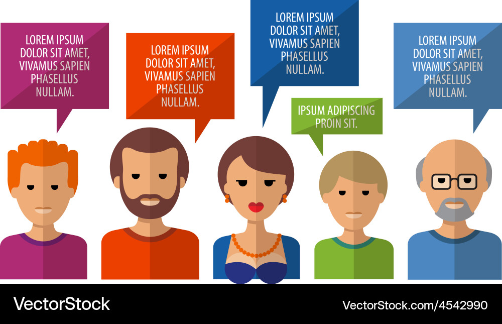 Conversation logo design template society Vector Image