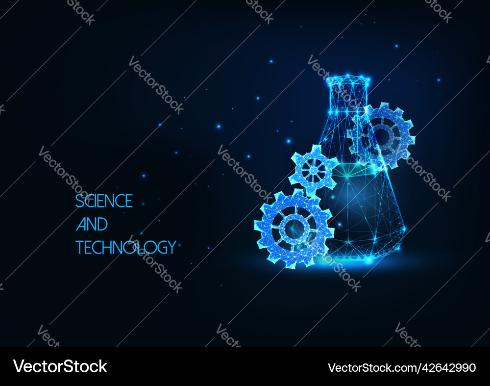 Futuristic science and technology research concept