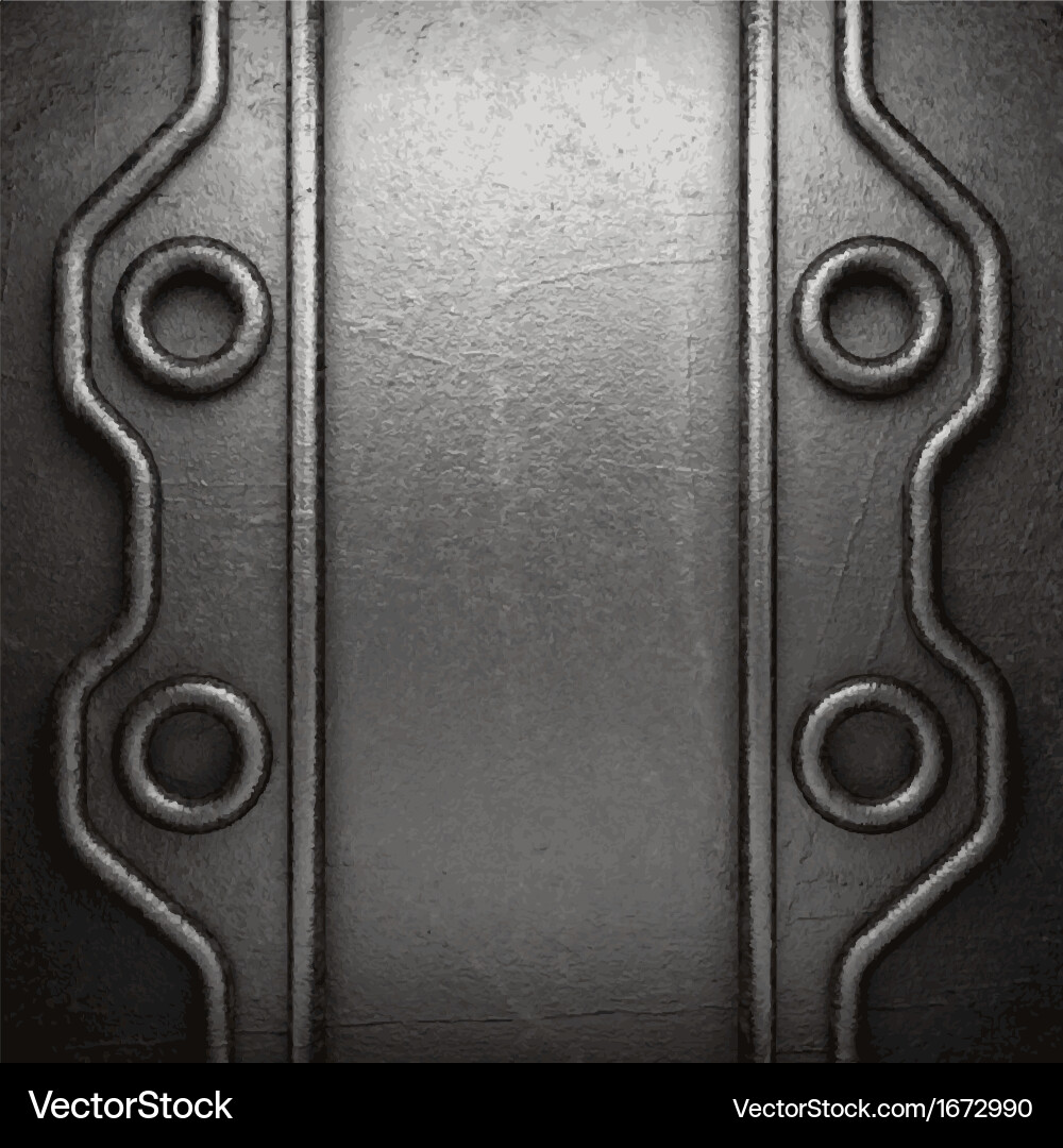 Metal on wall background Royalty Free Vector Image