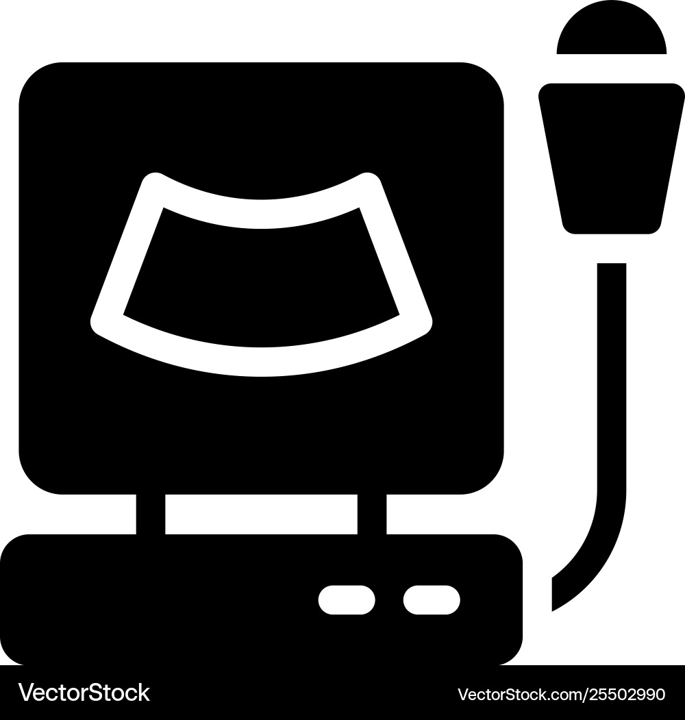 Ultrasound machine Royalty Free Vector Image - VectorStock