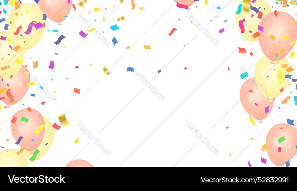 Celebration background with beautifully arranged Vector Image