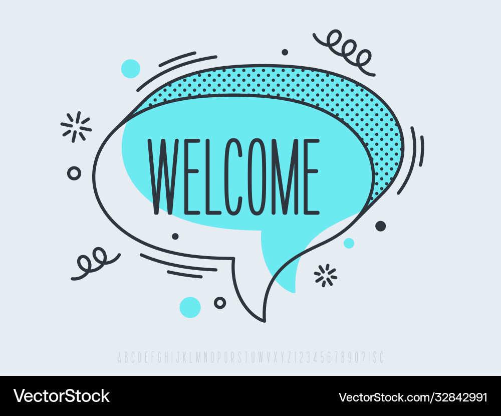 Linear promotion banner shape template colorful Vector Image