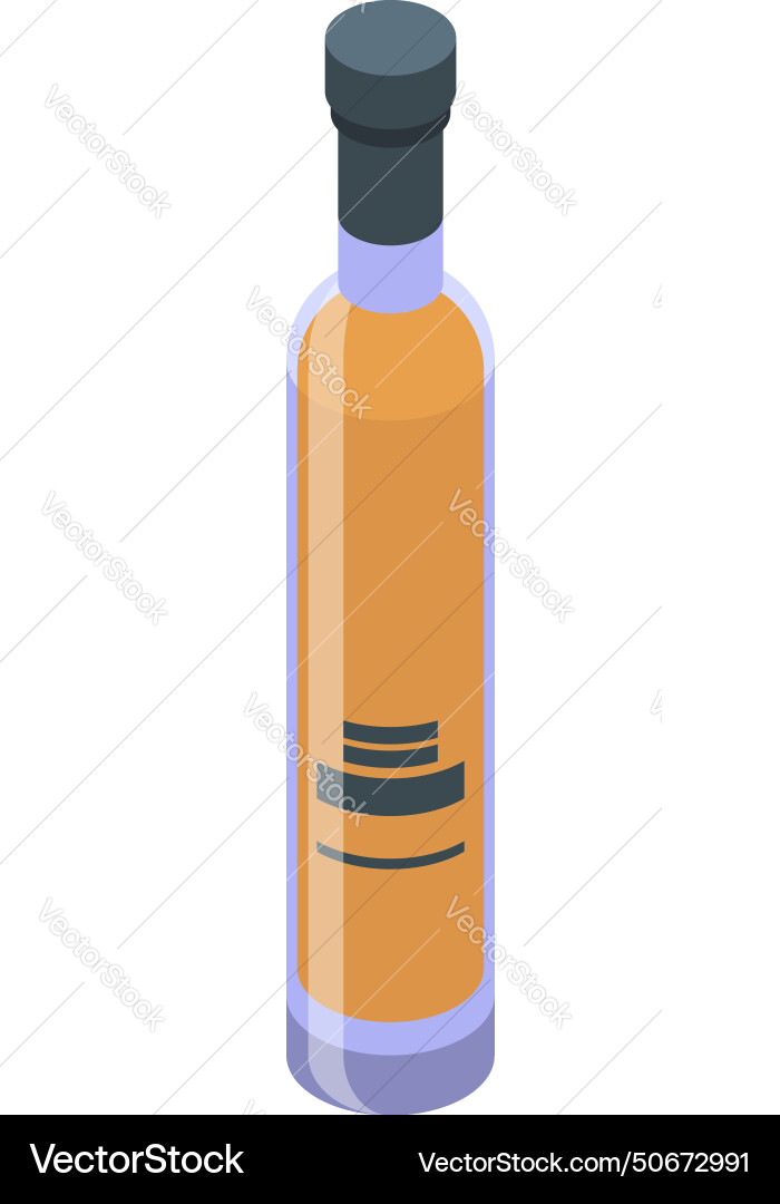 Maple syrup bottle icon isometric natural Vector Image