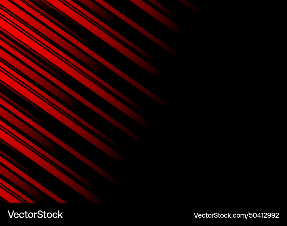 Abstract red line and black background Royalty Free Vector
