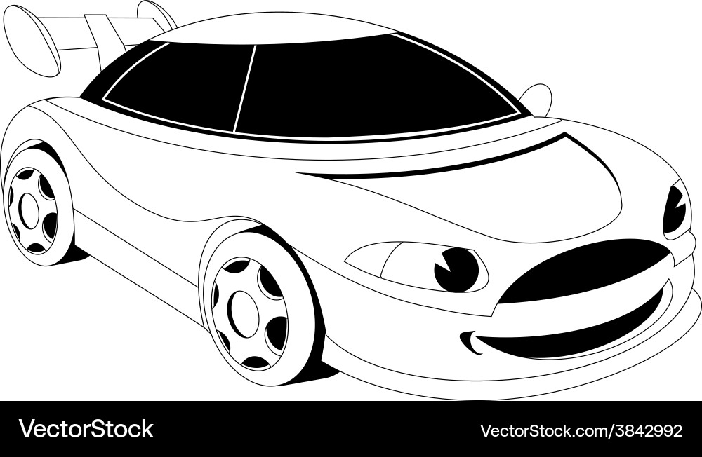 Cartoon car Royalty Free Vector Image - VectorStock