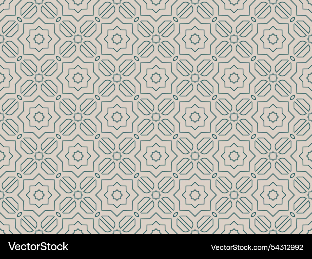 Flat design creative arabesque pattern Royalty Free Vector