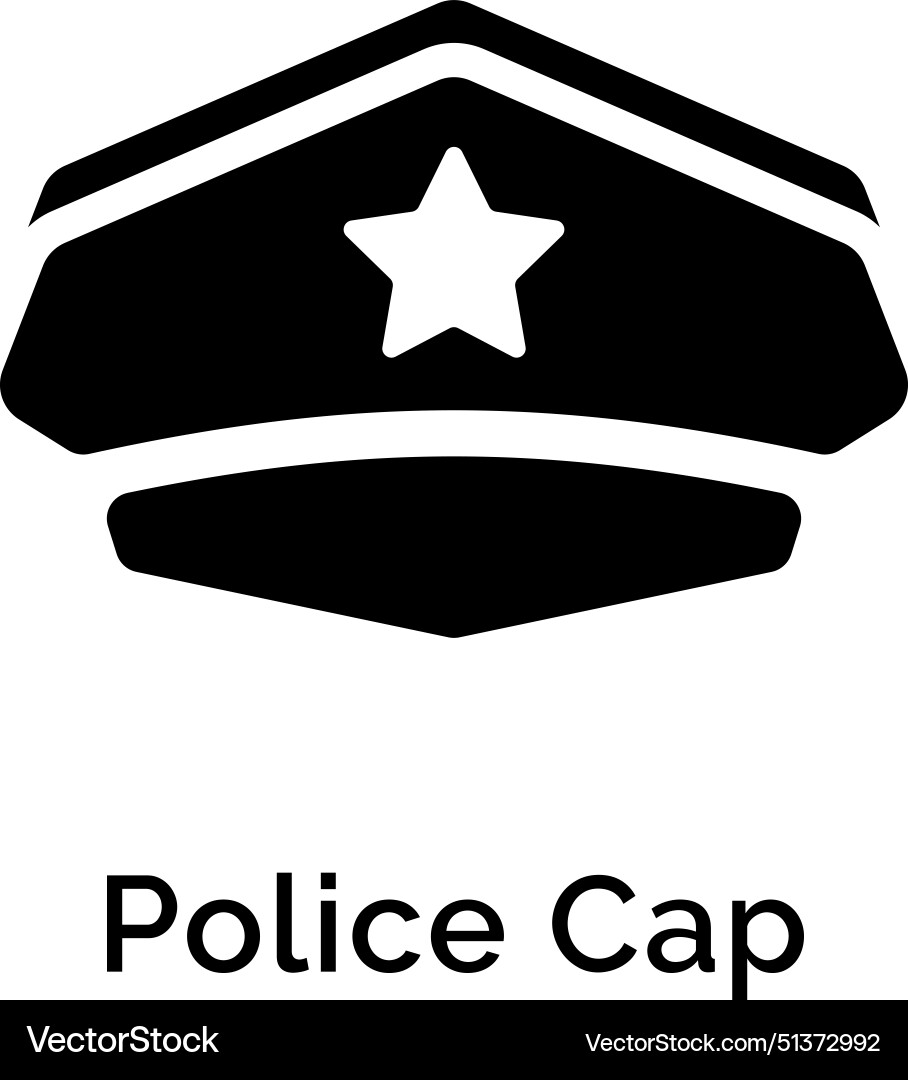Police cap icon Royalty Free Vector Image - VectorStock