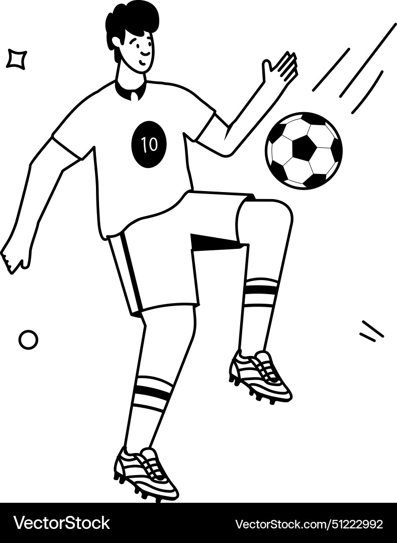 Soccer players flat Royalty Free Vector Image - VectorStock