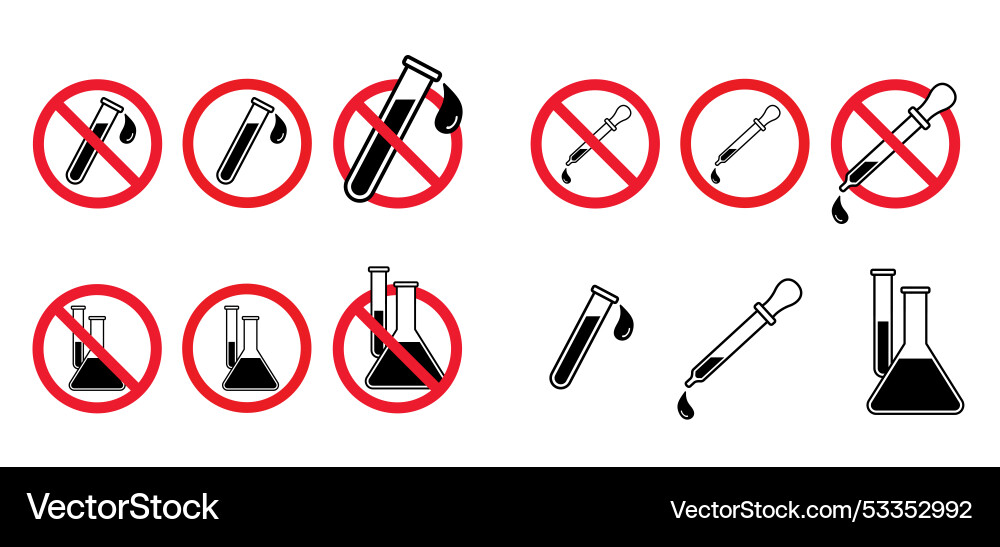 Stop additives free not containing any chemical Vector Image