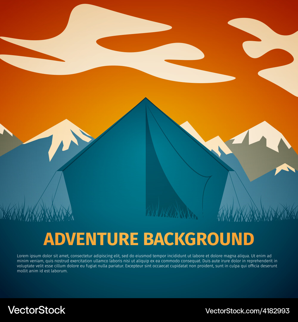 Adventure background Royalty Free Vector Image