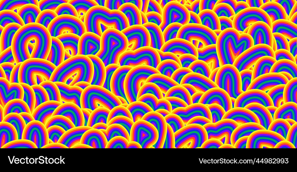 Colorful psychedelic seamless pattern Royalty Free Vector
