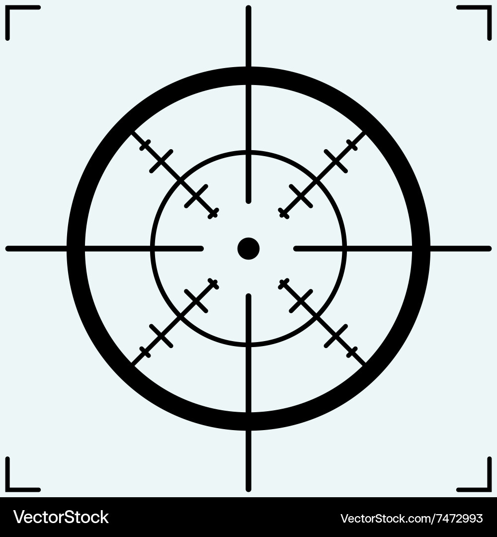 Crosshair Royalty Free Vector Image - VectorStock
