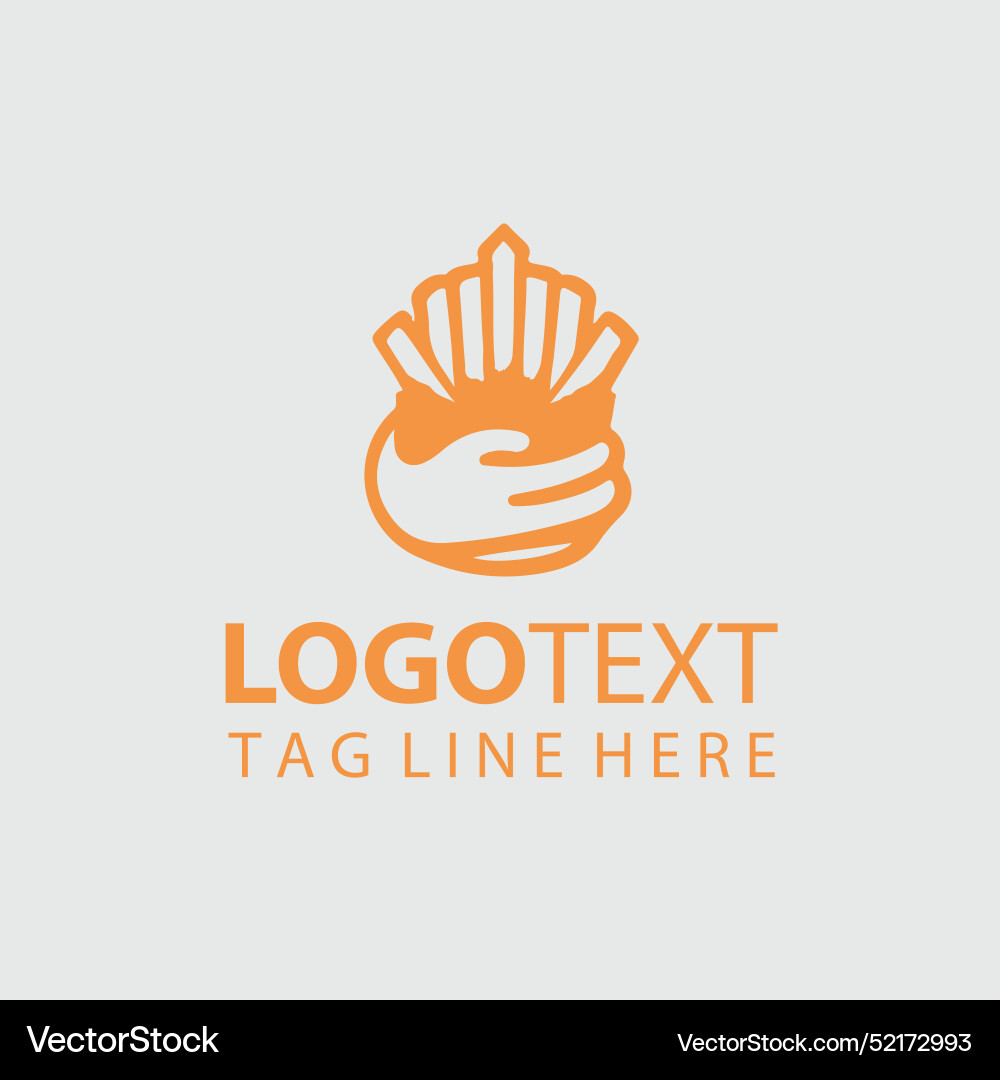 French fries logo Royalty Free Vector Image - VectorStock