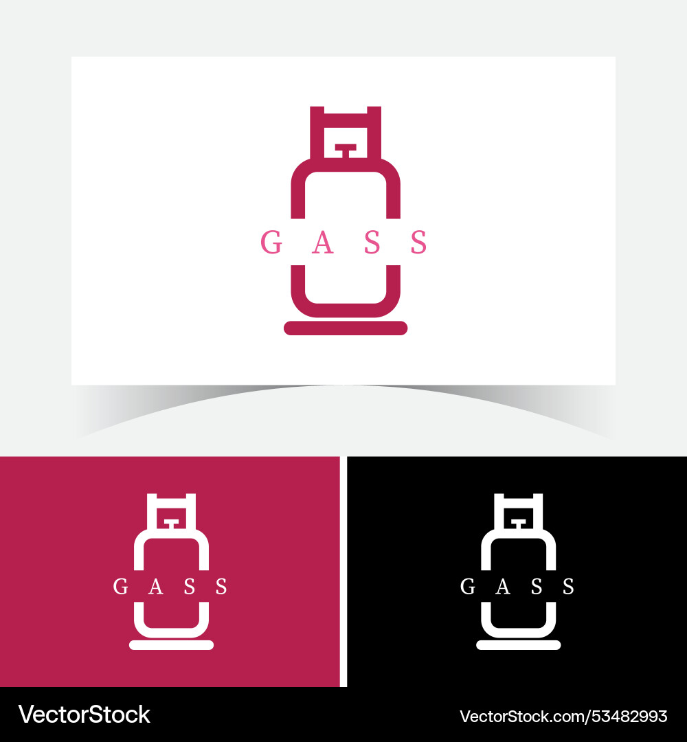 Gas cylinder logo design template gass logo Vector Image