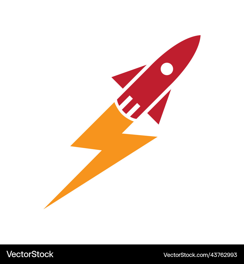 Rocket logo Royalty Free Vector Image - VectorStock