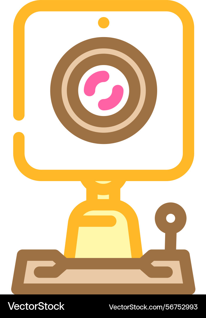 Security camera smart home color icon Royalty Free Vector