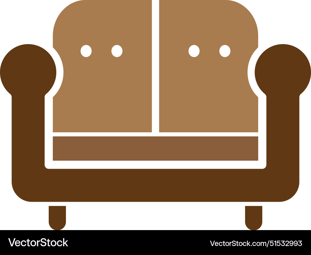 Sofa icon design template isolated Royalty Free Vector Image