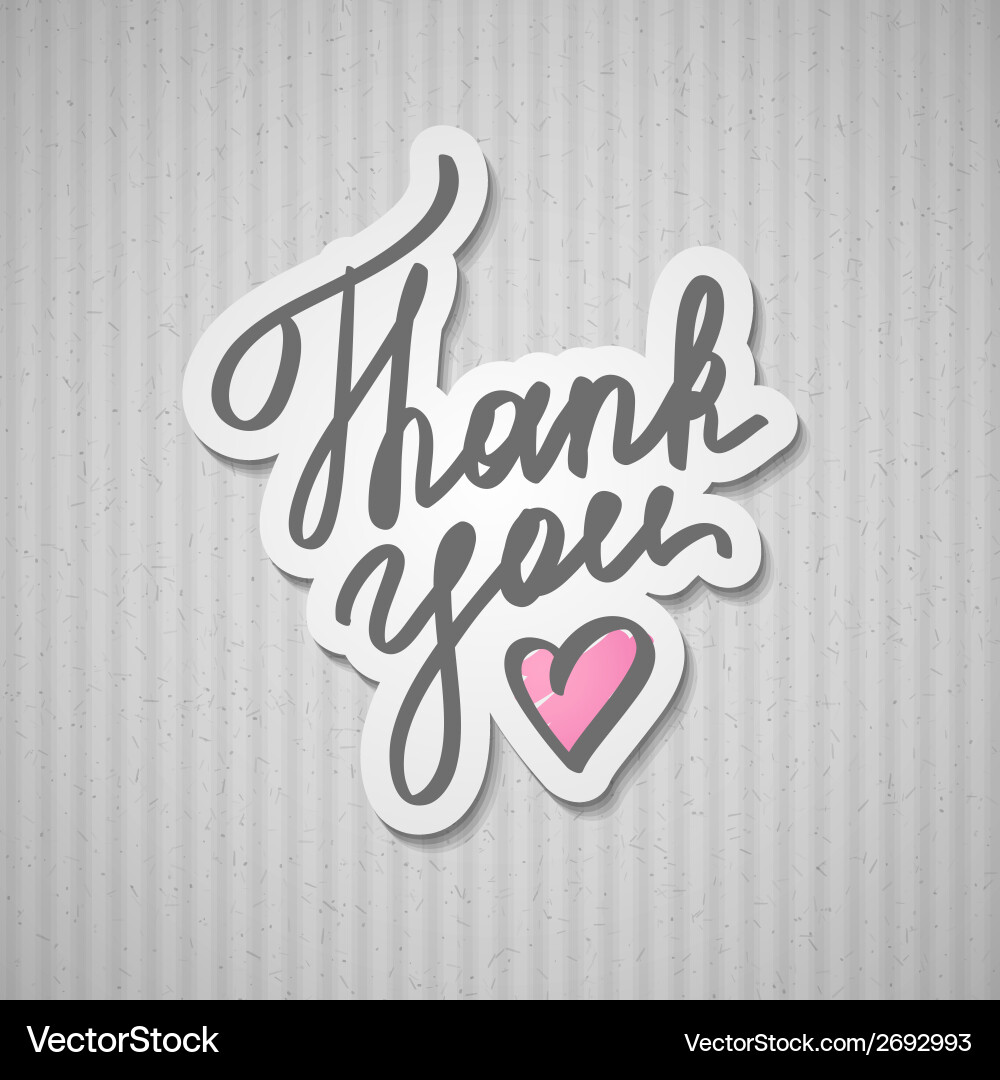 Thank you Royalty Free Vector Image - VectorStock