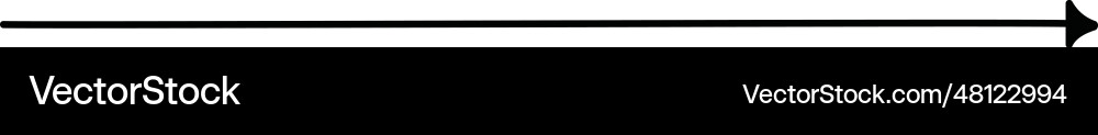 Black straight long arrow in hand drawn style Vector Image