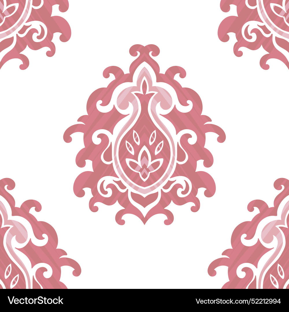 Elegant pink ornamental seamless pattern Vector Image