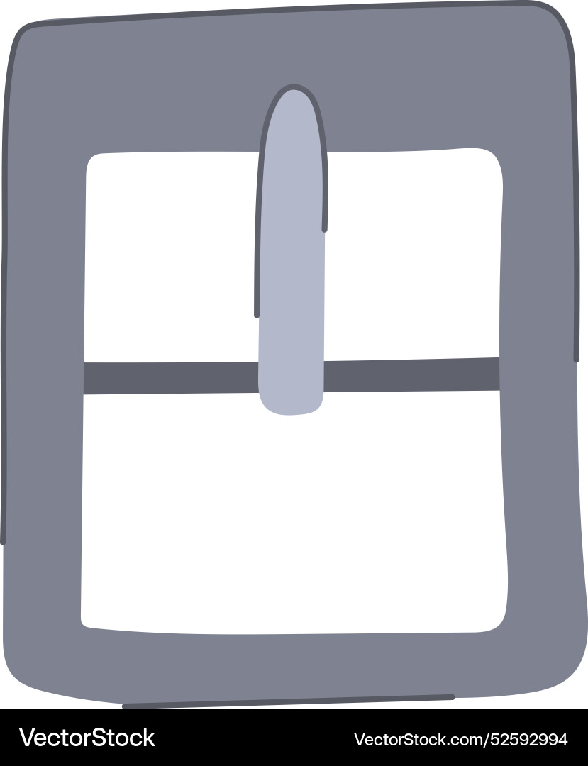 Strap buckle belt cartoon Royalty Free Vector Image