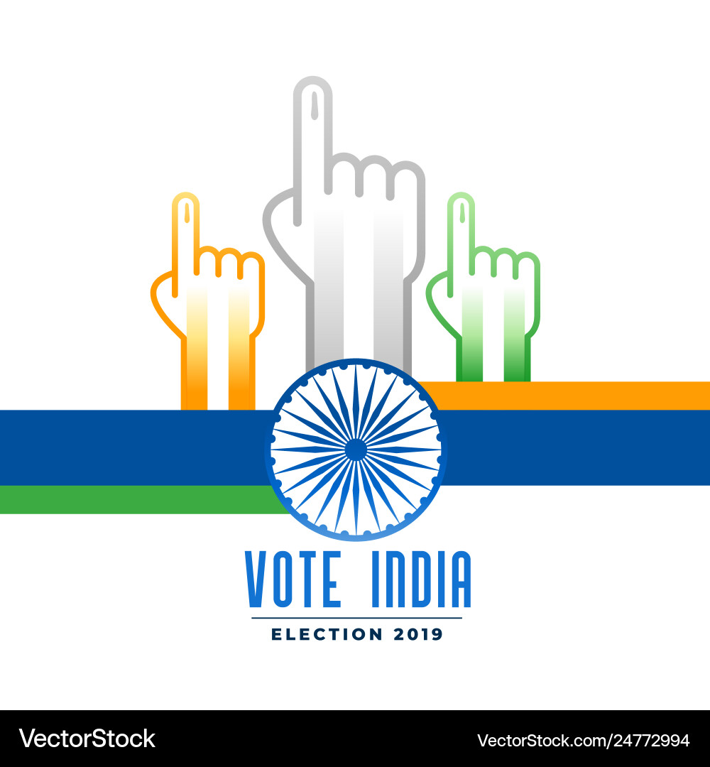 Voting and polling indian election campaign poster