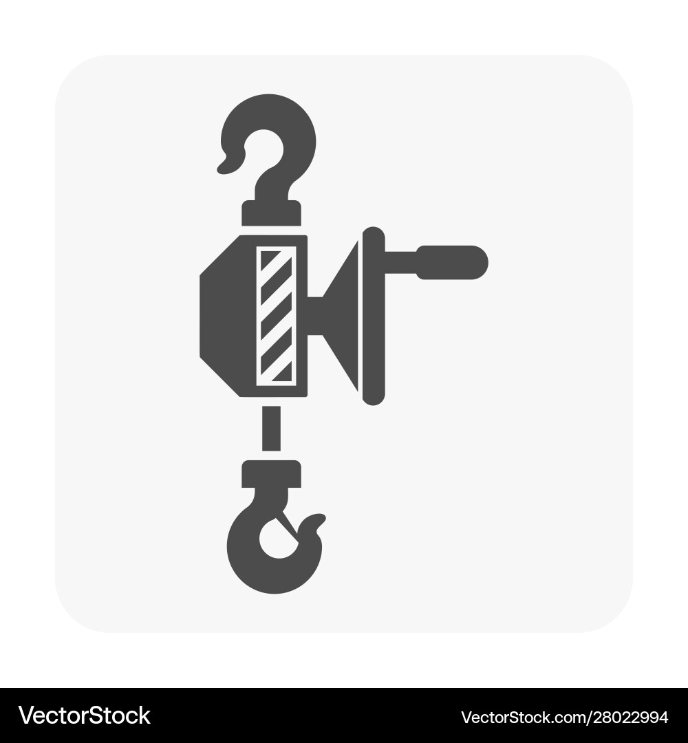 Winch icon black Royalty Free Vector Image - VectorStock