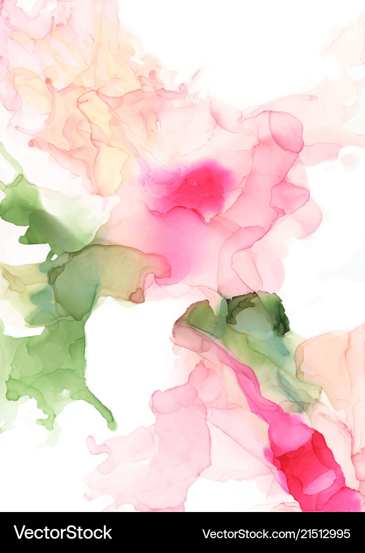 Abstract Ink Watercolor Splash Royalty Free Vector Image