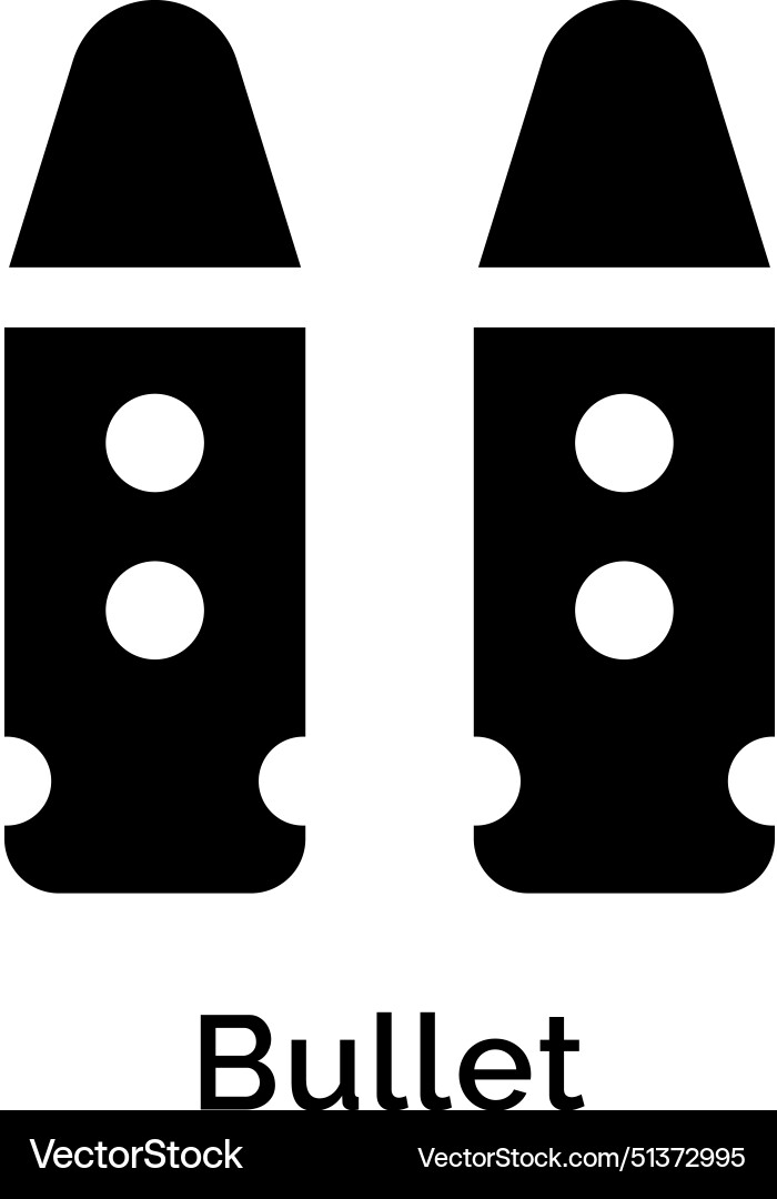 Bullet flat icon Royalty Free Vector Image - VectorStock