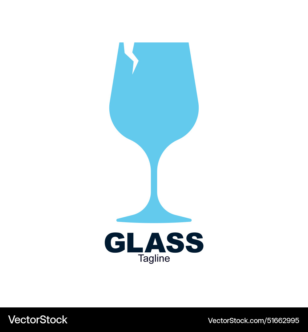 Glass logo icon window c Royalty Free Vector Image