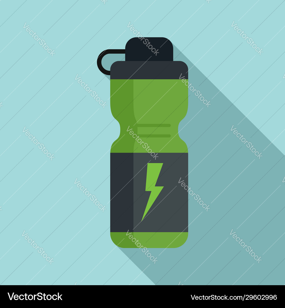 Boost energy drink icon flat style Royalty Free Vector Image