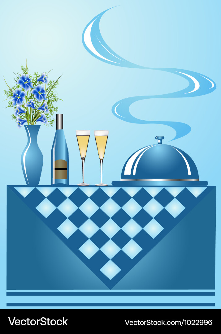 Elegant Dinner Setting Royalty Free Vector Image