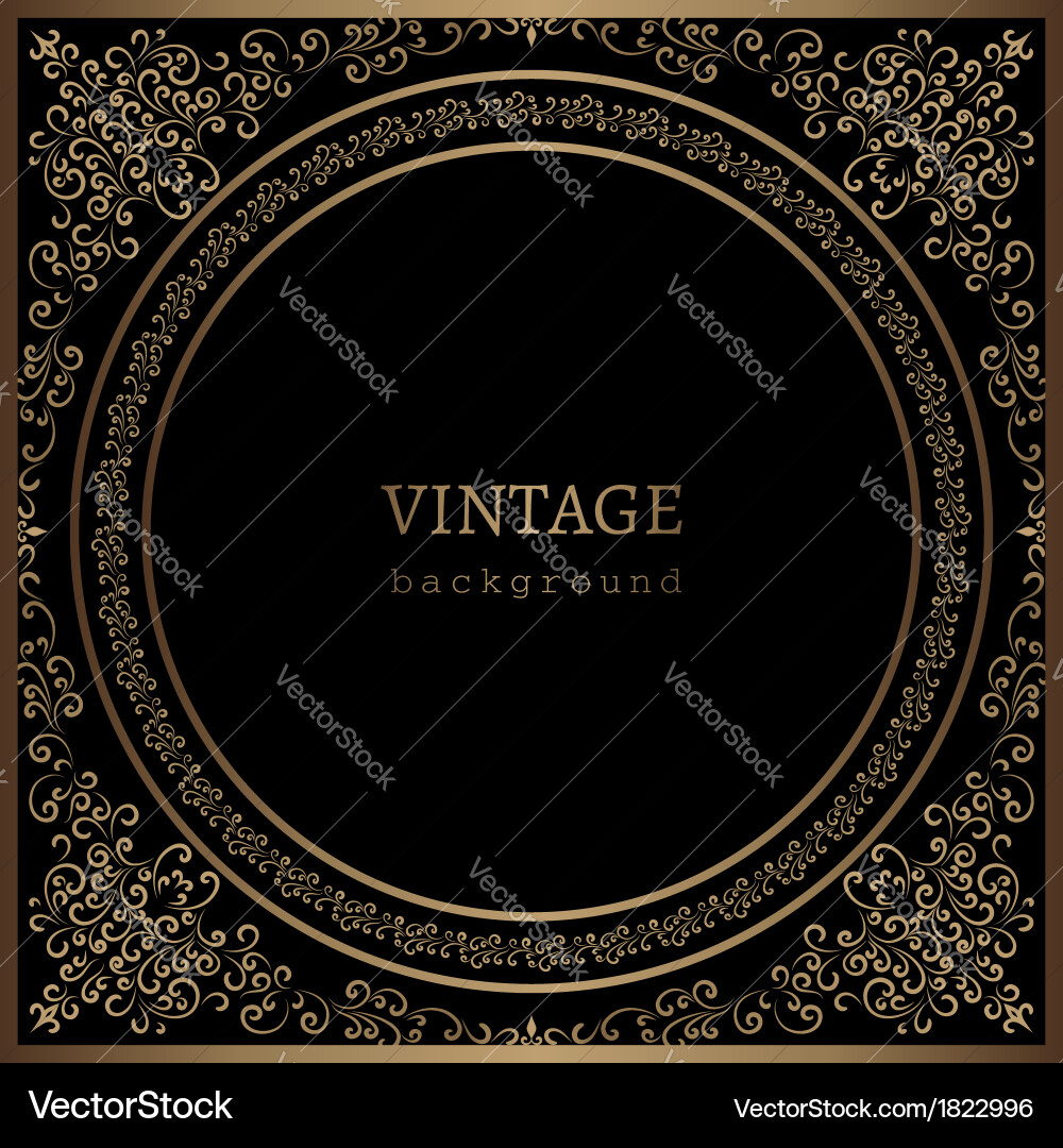 Gold and Black Border Frame Vector Images (over 39,000)