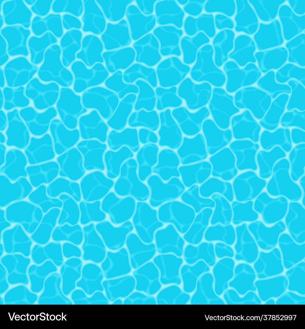 Blue water background seamless ripples Royalty Free Vector