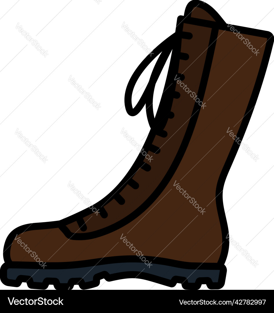 Hiking boot icon Royalty Free Vector Image - VectorStock