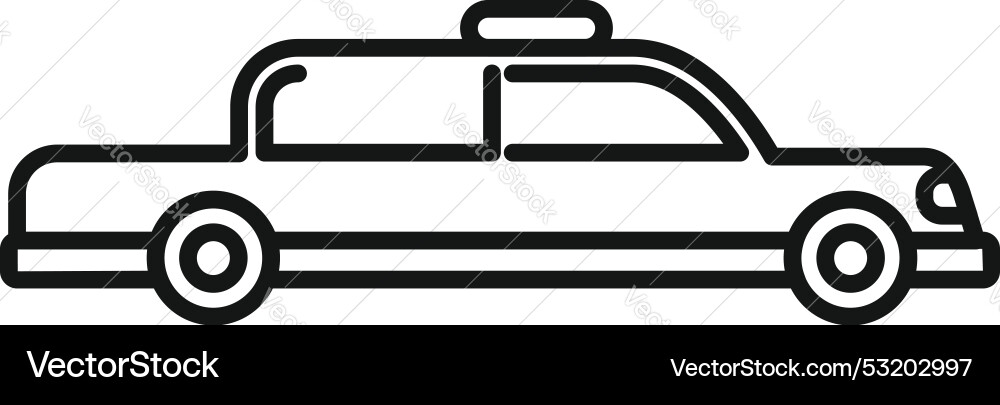 Long presidential limousine transporting Vector Image