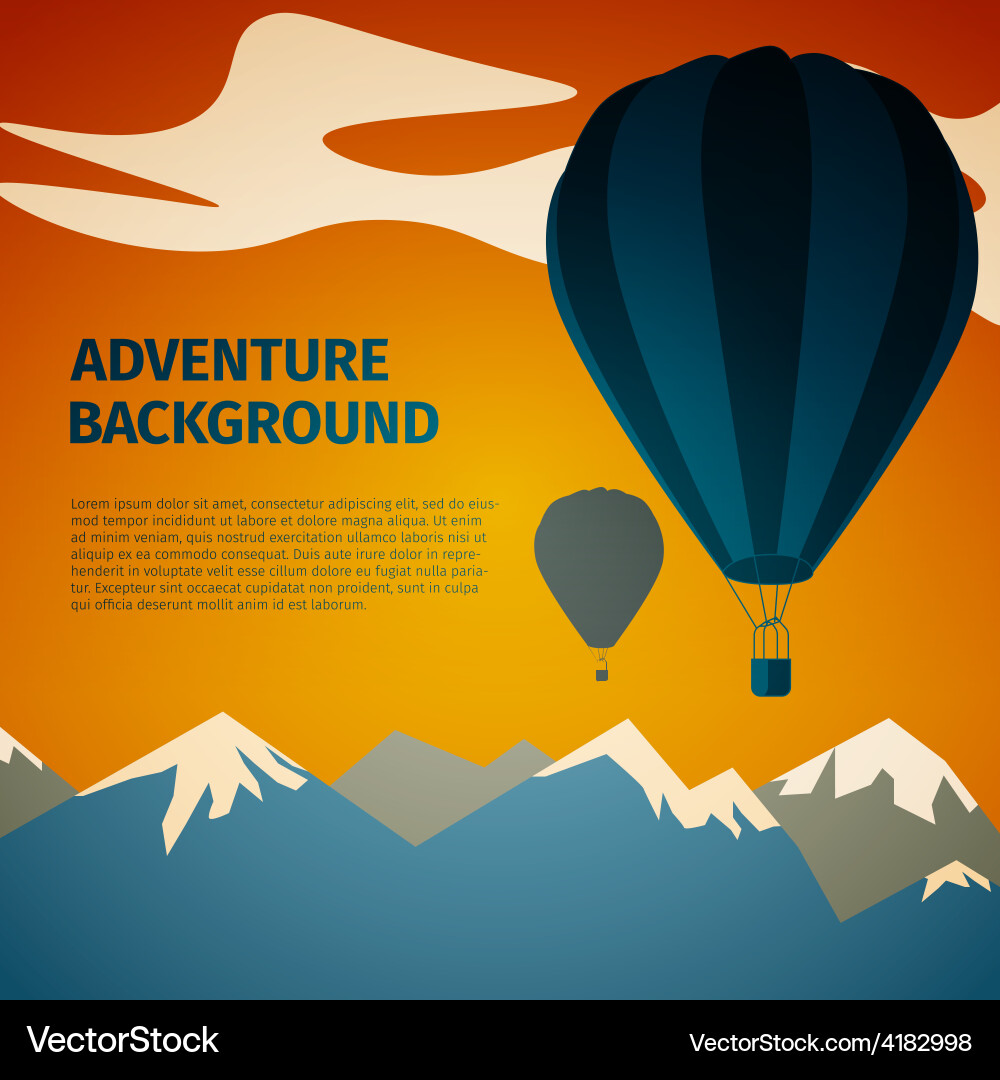 Adventure background Royalty Free Vector Image