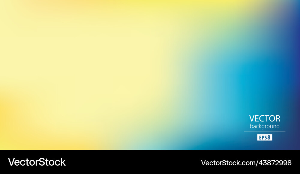 Blue and yellow gradient background Royalty Free Vector
