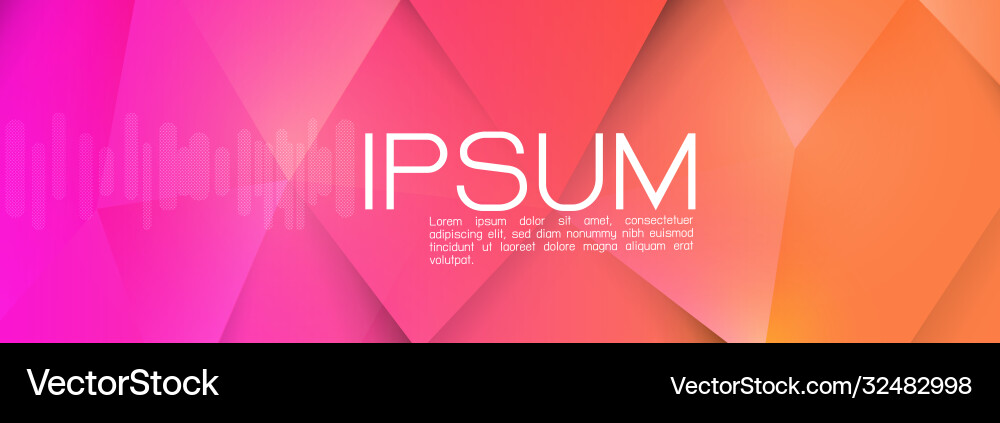 Colorful gradient triangles in geometric Vector Image