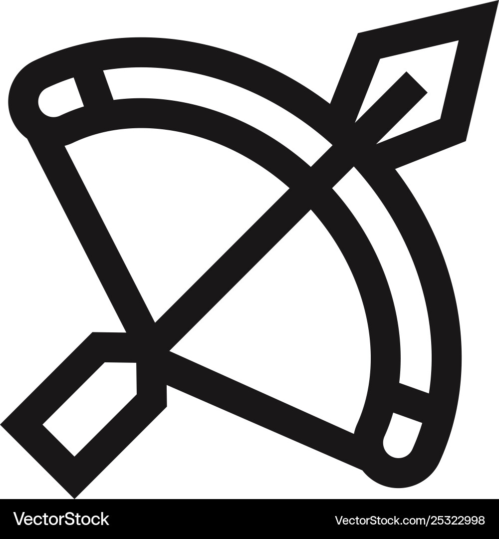 Crossbow icon Royalty Free Vector Image - VectorStock