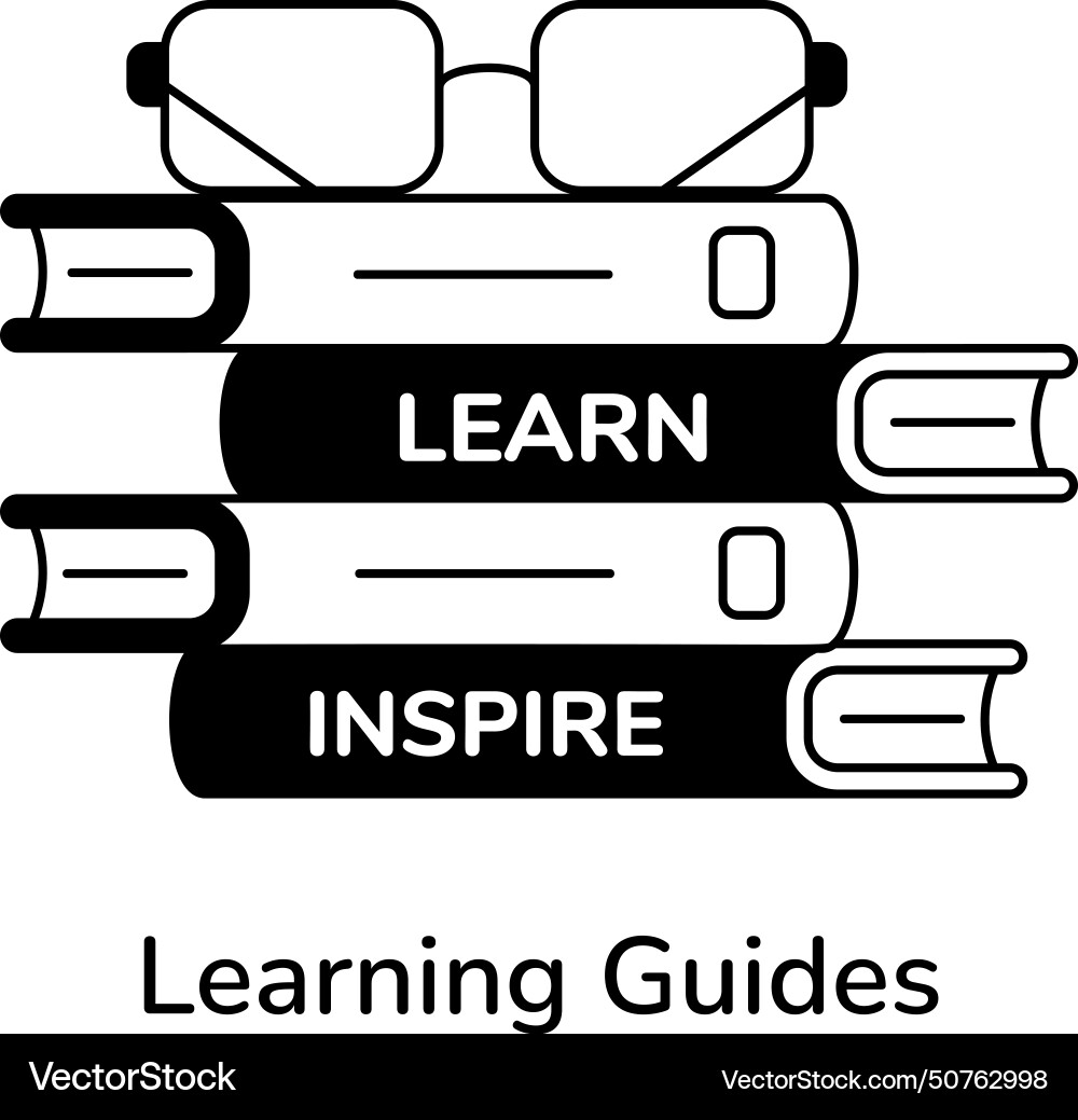 Learning guides Royalty Free Vector Image - VectorStock