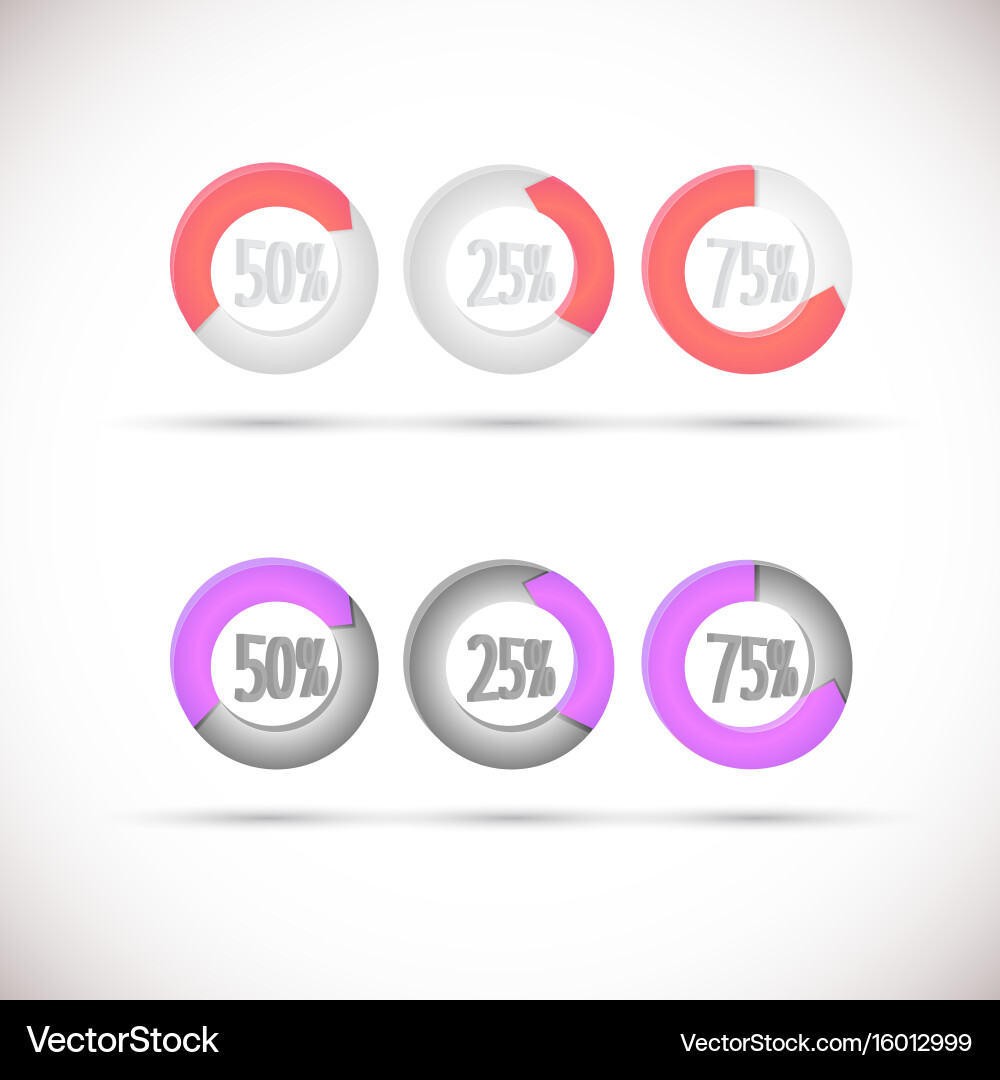 Circle diagrams Royalty Free Vector Image - VectorStock
