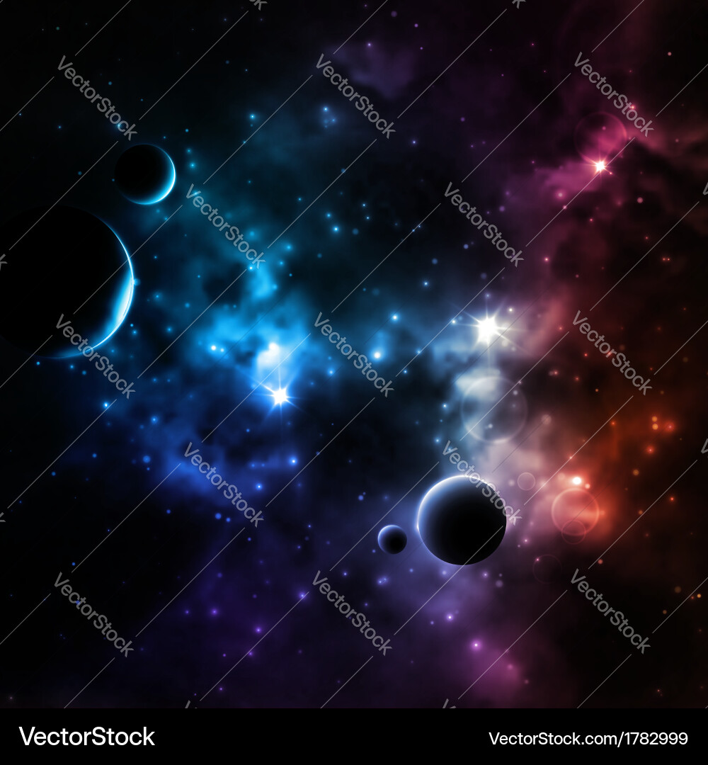 Galaxy background Royalty Free Vector Image - VectorStock